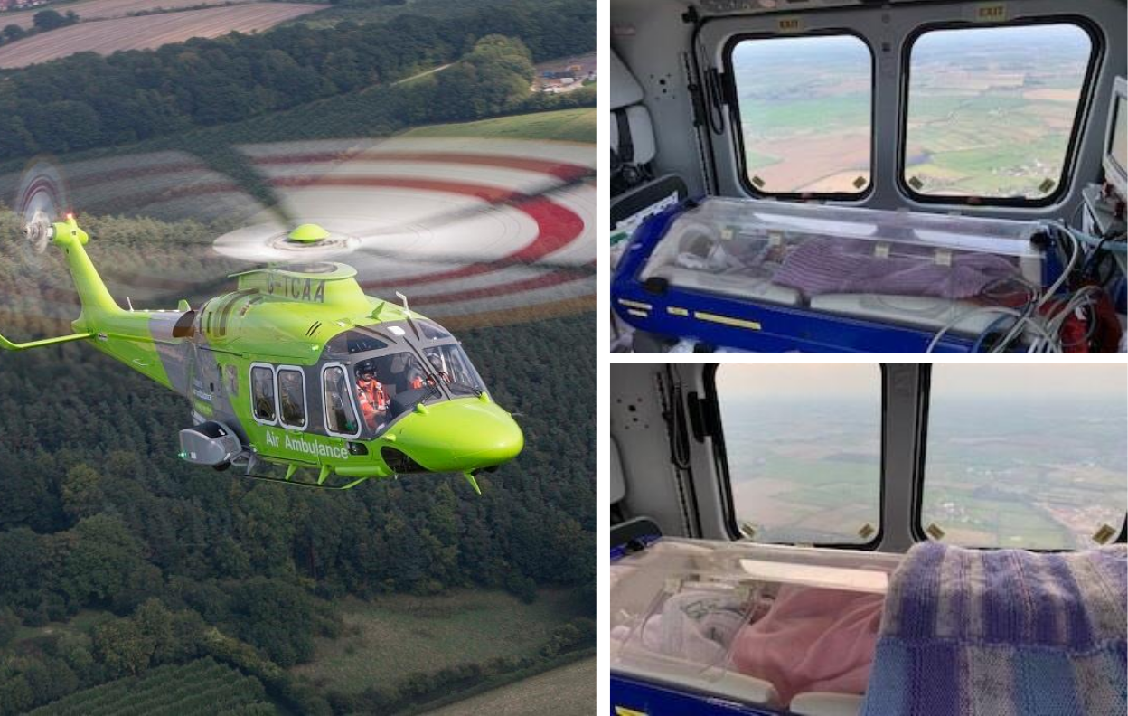 Tiny twins born unexpectedly on holiday safely transferred home in two ...