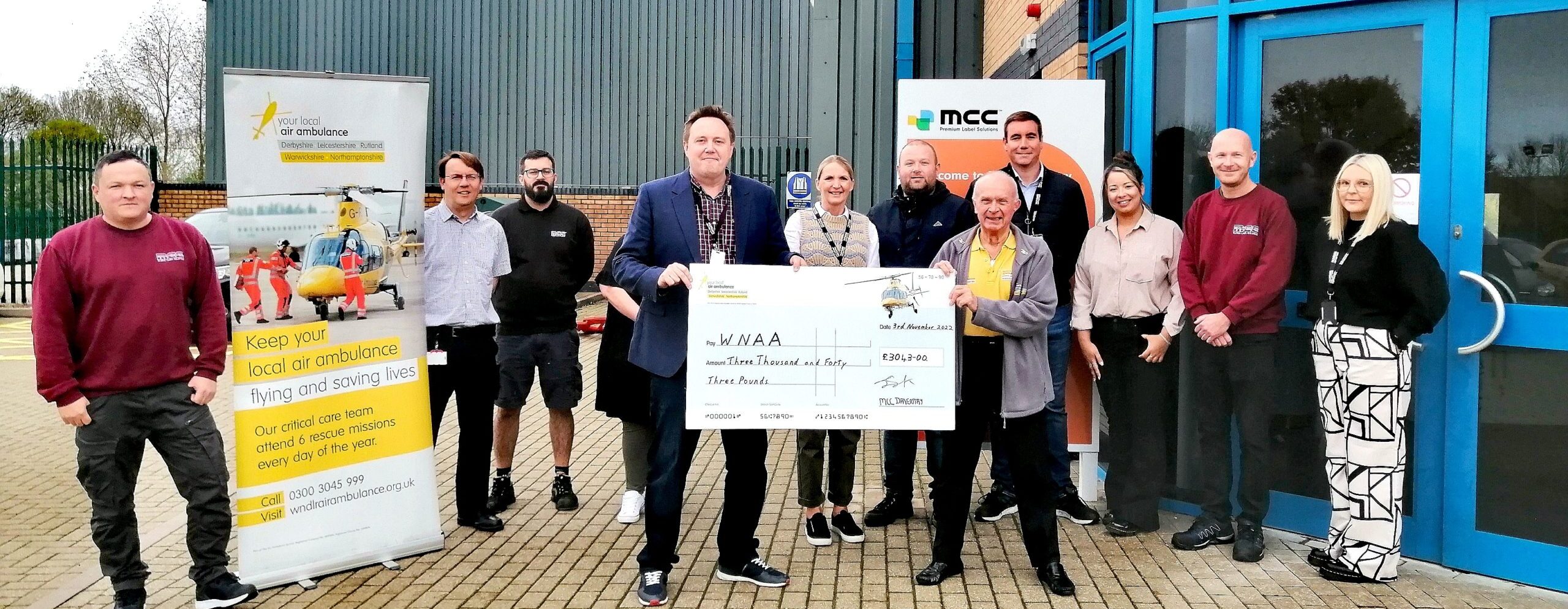 MCC Labels raise vital funds for local lifesaving charity - The Air ...