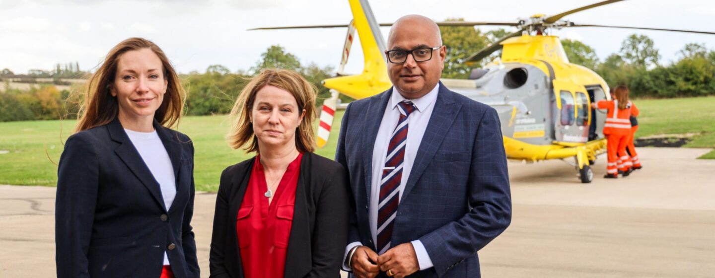 Trio of MPs tour Air Ambulance airbase